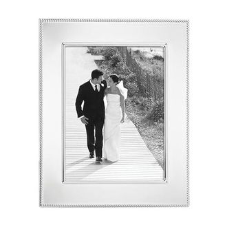 Reed & Barton Lyndon Bilderrahmen, versilbert, 20,3 x 25,4 cm, Schilfrohr, metallisch, 3.55 LB