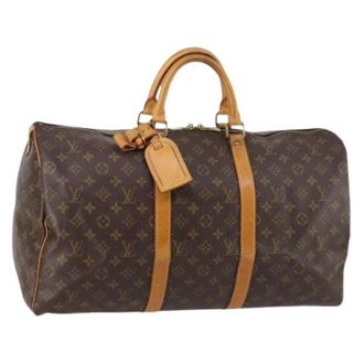 Louis Vuitton Sac Week-end Vintage en Toile Pre-owned - Femme - Pre-owned - Brun - Taille: ONE Size