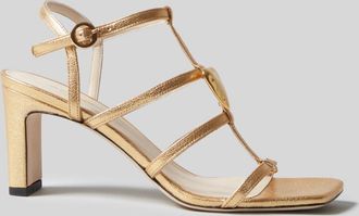 Claudie Pierlot Leder-High-Heels Sandalen