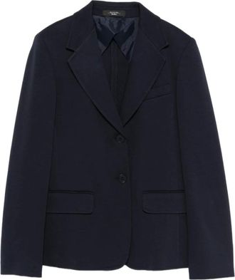 Max Mara Femme, Vestes, Bleu, Taille: 42 FR Ginnasta Blazer