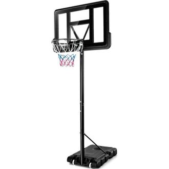 Costway Costway - Basketballst&auml;nder 130-305 cm h&ouml;henverstellbar, Basketballkorb mit St&auml;nder & 2 R&auml;dern, Korbanlage f&uuml;r Kinder, Erwachsene, mobiles