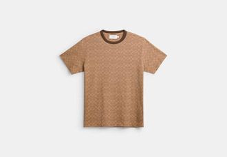 Coach Signature T-Shirt Aus Biobaumwolle
