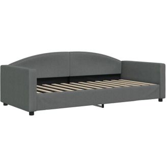 vidaXL Tagesbett Dunkelgrau 90x200 cm Stoff Vidaxl
