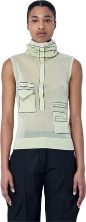 Kiko Kostadinov Kiko Kostadinov, Femme, Pulls, Vert, Taille: 40 FR Kreiner Knit Rollneck
