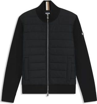 BOSS Hommes H-Hernesto Veste en matières mélangées avec devant matelassé