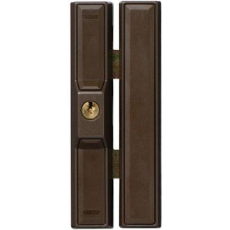 ABUS Fensterzusatzschloss FTS88 braun Schloss Fenstersicherung Fensterschloss