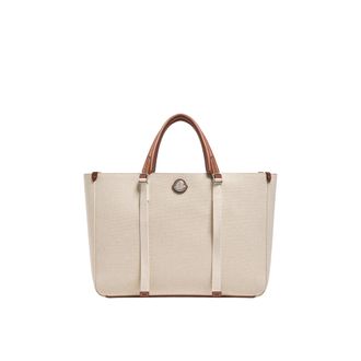 Moncler Moncler Carlo Canvas Tote Bag, Men, White, Size: One Size