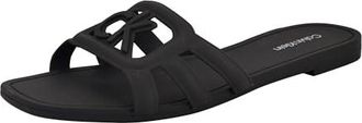 Calvin Klein Sandales plates Yoana pour femme, Noir 001, 38 EU