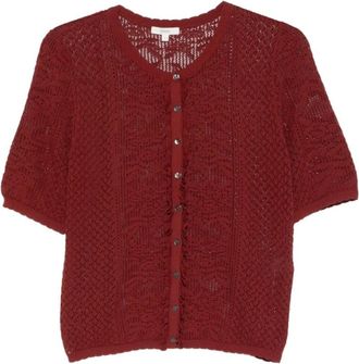 Yerse Yerse, Femme, Pulls, Rouge, Taille: 40 FR Valeria Cardigan