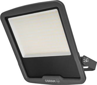 Osram ENDURA FLOOD PC 150W LED-Fluter, 4000K kaltweiß, 18000 Lumen, IP65 Flutlicht für Großflächen, 120 lm/W, Aluminium recycelt, Grau, Dunkelgrau