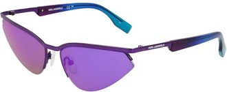 Karl Lagerfeld Lila Metallsonnenbrille