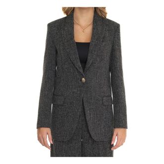 Liu Jo Tweedjacke mit R&uuml;ckenschlitz und Taschen - - Jackets - Damen - Grau - L