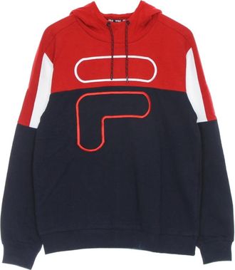 Fila Blockierter Leichter Hoodie Schwarz/Rot/Wei&szlig; - - Sweatshirts & Hoodies - Herren - Mehrfarbig - S