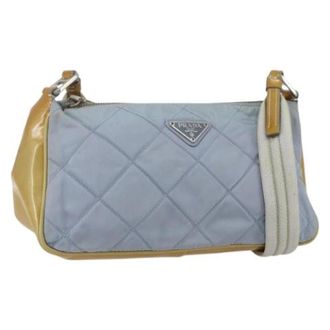 Prada Sac bandouli&egrave;re en nylon Pre-owned - Femme - Pre-owned - Bleu - Taille: ONE Size