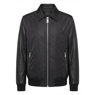 Philipp Plein Nylon Coster Bomberjacke - - Jackets - Herren - Schwarzk - XL