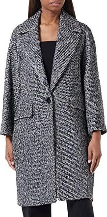 Sisley Sisley 2MATLN01E Wool Blend Coat, Black 902, 36 Femme