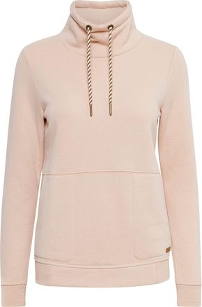 Oxmo OXVimpa Damen Sweatshirt Pullover Sweater mit Tube-Kragen, Größe:M, Farbe:Mahogany Rose Melange (1515111)