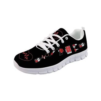 Showudesigns Damen Laufschuhe Sportschuhe Turnschuhe rutschfeste Sneaker Walkingschuhe Straßenlaufschuhe Krankenschwester Schuhe Nurse Shoes EU 41