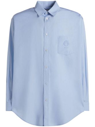 Bally chemise en coton à manches longues - Bleu