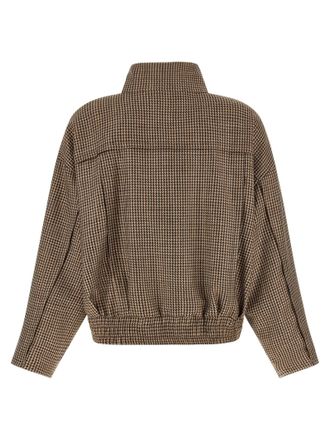 Brunello Cucinelli Prince of Wales Virgin Wool Jacket - Brown