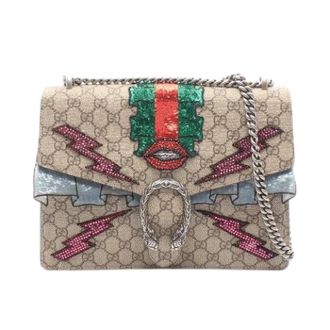 Gucci Pre-owned Dionysus Re-Edition GG Supreme Coated Canvas Schultertasche - - Pre-owned - Damen - Mehrfarbig - ONE SIZE