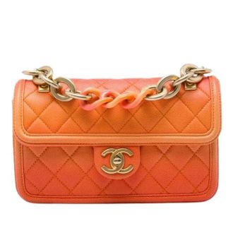 Chanel Pre-owned Sunset On The Sea Flap Bag - - Pre-owned - Damen - Orange - ONE SIZE