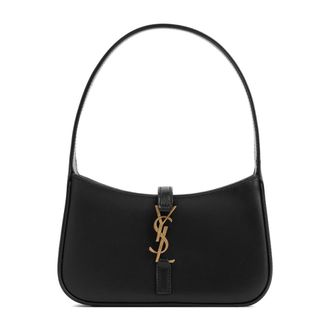 Saint Laurent Schwarze Leder Mini Hobo Tasche - - Bags - Damen - Schwarzk - ONE SIZE
