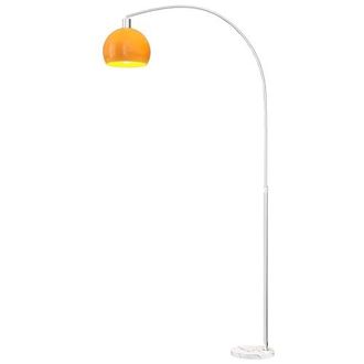 HOMCOM Lampadaire sur pied salon, lampe sur pied moderne 180H cm avec abat-jour minimaliste à haut mât et interrupteur, lampe de lecture pour salon chambre b