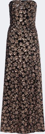 Max Mara Bustier-Robe Elegante mit Pailletten