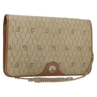 Dior Sac bandouli&egrave;re vintage Pre-owned - Femme - Pre-owned - Beige - Taille: ONE Size