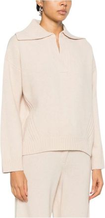 Marella Femme, Pulls, Beige, Taille: 42 FR V-neck Tricots