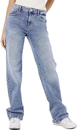 Noisy May NMYOLANDA NW Wide Jeans AZ236LB Noos Femme Jean Bleu W30L32