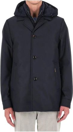Moorer Barolo-WI Car Coat - - Jackets - Herren - Blau - L