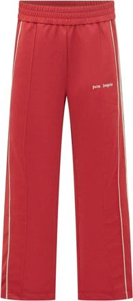 Palm Angels Homme, Pantalons, Rouge, Taille: S Logo Vint Track Pants