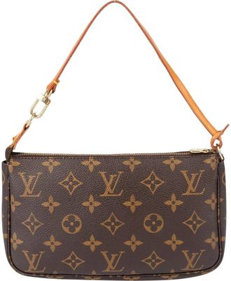 Louis Vuitton Crossbody Bags - Louis Vuitton Canvas Monogram Pochette Accessoire - Gr. unisize - in Braun - f&uuml;r Damen
