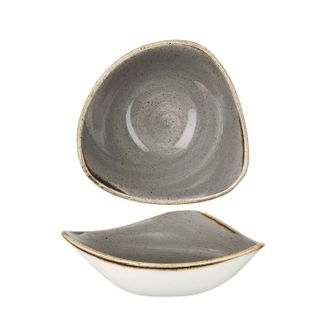 Churchill Stonecast -Triangle Bowl Schüssel- 26cl, Farbe wählbar (Peppercorn Grey)