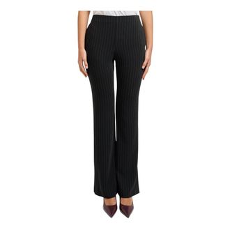 A|X Armani Exchange Femme, Pantalons, Noir, Taille: 36 FR Pinstriped Fabric Pantalons