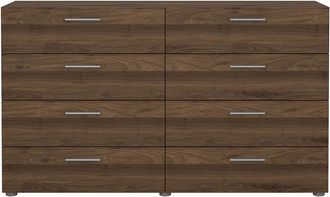 ebuy24 Pepe Kommode 8 Schubladen Nussbaum-Dekor