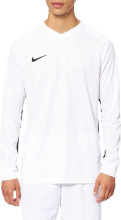 Nike Nike Herren Dry Tiempo Premier Football Jersey Long Sleeved T-shirt, wei&szlig; (white/black/100), L