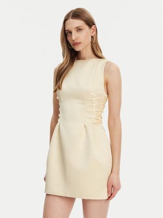 Elisabetta Franchi Coctailkleid AB-772-51E2-DC7 Gelb Slim Fit