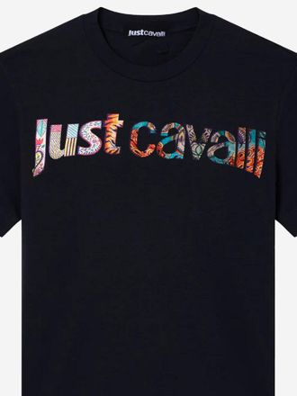 Just Cavalli Womens Cotton T-Shirt Black T-Shirts & Jerseys