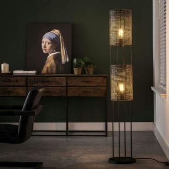 Pier Import Lampadaire moderne 2 lampes effet maille tribeca