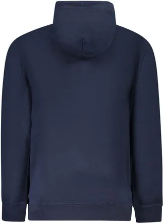 Tommy Hilfiger Logo-Print Cotton Hoodie - Blue
