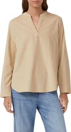 s.Oliver Feincord-Bluse mit Turn-up und Raffung am R&uuml;cken