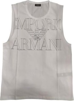 Emporio Armani Round-Neck T-Shirt, Blanc, L pour Hommes