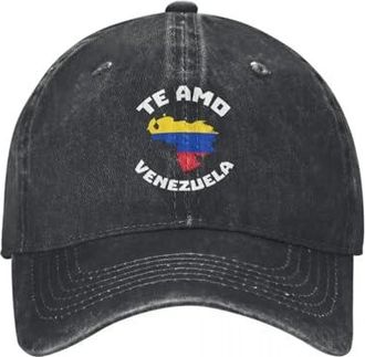 Generic Casquette Unisexe Style v&eacute;n&eacute;zu&eacute;lien avec Drapeau en Forme de coeur et Chapeau &laquo; JAime VZLA Venezuela &raquo; Denim d&eacute;lav&eacute; id&eacute;al pour Les activit&eacute;s Plein air