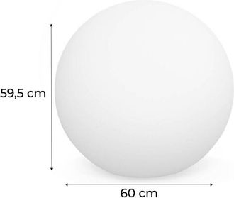 Sweeek Sweeek - Boule led - Sphère décorative lumineuse. blanc chaud. commande à distance Ø60 cm