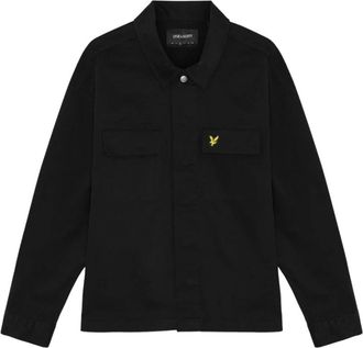 Lyle & Scott Surchemise d&eacute;lav&eacute;e - Homme - Vestes - Noir - Taille: L