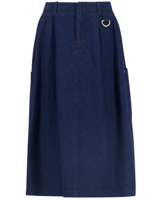 Barbour Damen-Denimrock aus Baumwolle in