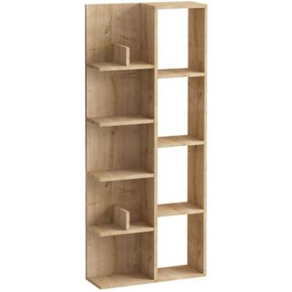 Hanah Home Biblioth&egrave;que en bois Lily - 60 x 18 x 150 cm - Ch&ecirc;ne